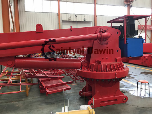 Detachable column hydraulic self-lifting jack up concrete placing boom with 29m 33m placing radius supplier