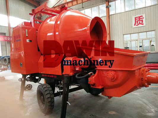 JBT30 concrete pump with mixer with 450L mixing drum and 30m3/hr pumping capacity on hot selling supplier