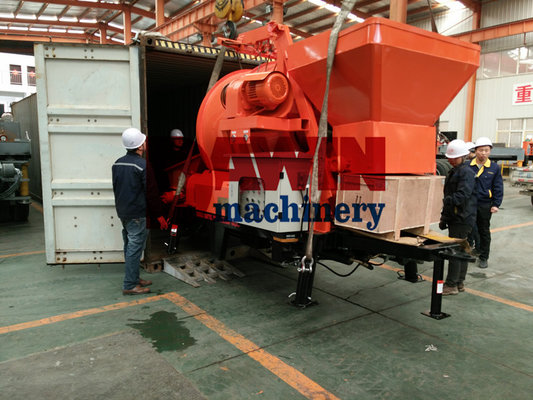JBT30 concrete pump with mixer with 450L mixing drum and 30m3/hr pumping capacity on hot selling supplier