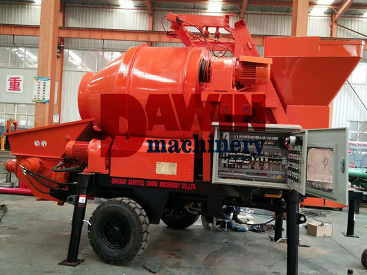 JBT30 30m3/Hr Trailer Hydraulic Electric Power Concrete Mixer Pump with 450L mixing Drum supplier