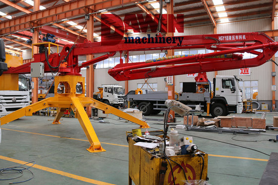 13m 15m 17m 18m Mini Mobile Trailer Spider Concrete Placing Boom Placer on Sale supplier