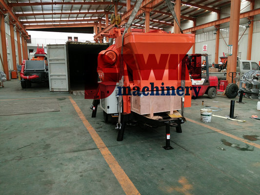 Hot Sale - Concrete Mixer with Pump/Concrete Mixing Pump with 100m Steel Delivery Pipe Line supplier