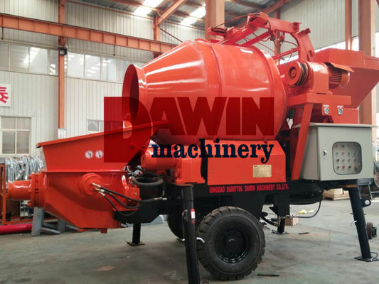 Effective Self Loading Concrete Mixer with Pump with 450L Drum and 30m3 Pumping System supplier