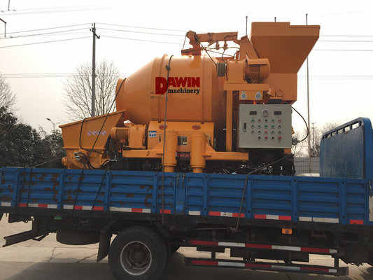 Small Electric Concrete Mixer Pump/Concrete Mixing Pump/Concrete Mixer Machine Output Aggregates 50mm Diameter supplier