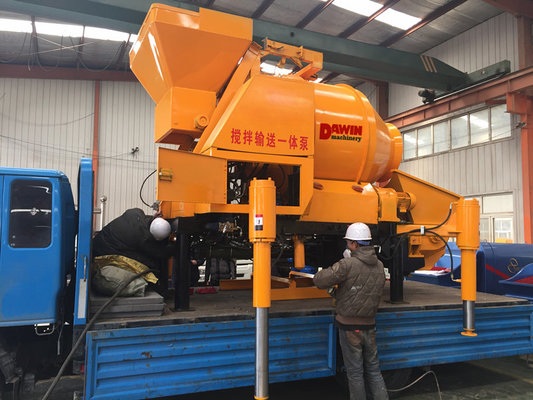 Small Electric Concrete Mixer Pump/Concrete Mixing Pump/Concrete Mixer Machine Output Aggregates 50mm Diameter supplier