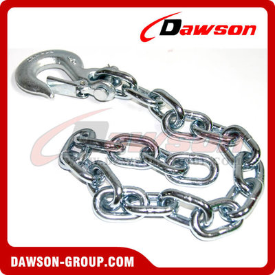 G43 Trailer Safety Chains Assembly with Slip Clevis Hook & Latch
