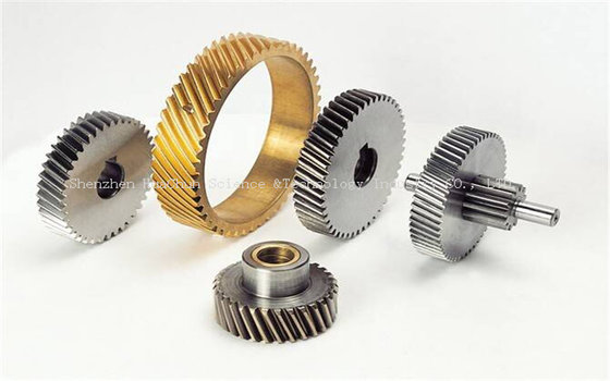 Stainless Steel Sprial Bevel Gear , Metal Double Spur Gear for Machine Planetary