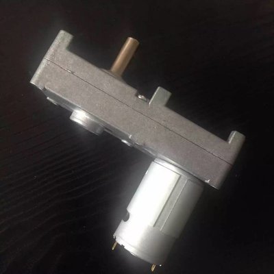 Low Speed 55RPM Metal Gear Box for boat car , Worm Gear Motors