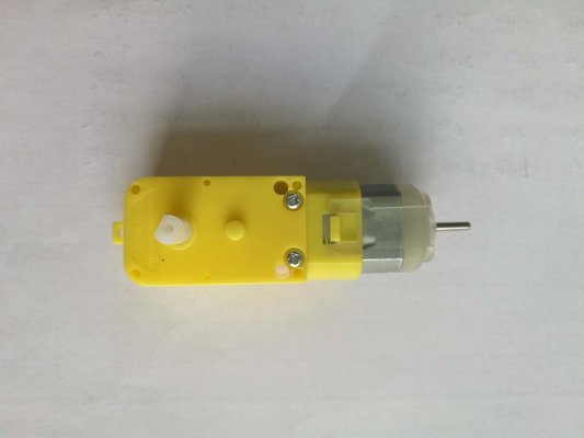Small Yellow Plastic Gearbox 3V/12V 6-600rpm Speed Totally Enclosed With DC Motor