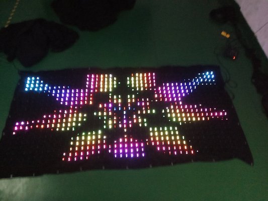 Disco DJ Event Party Backdrop Animation Show Fireproof Motion Drape  LED Curtain