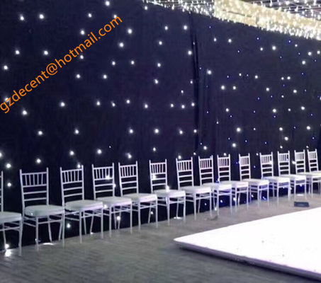 Fireproof Stage Wedding  Party Event Decoration Like Chauvet Sparklite  LED Curtain Backdrop