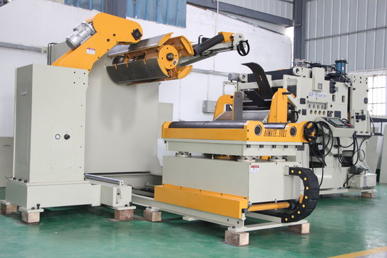 Hydraulic Expansion NC Servo Feeder with Decoiler And Straightener With Taiwan Hai teck Man-Machine Interface