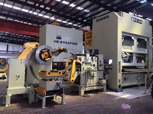 High Speed Hydraulic Expansion NC Servo 3 In 1 Decoiler Straightener Feeder Matched Big Punching Machine