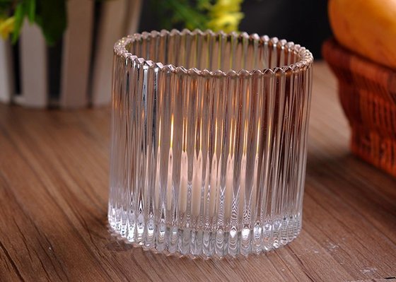 530Ml Personalized Glass Candle Holders For Table , Eco Friendly