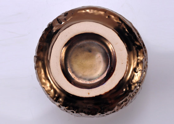 Promotional dark golden home decor candle holders , house outside candle holders