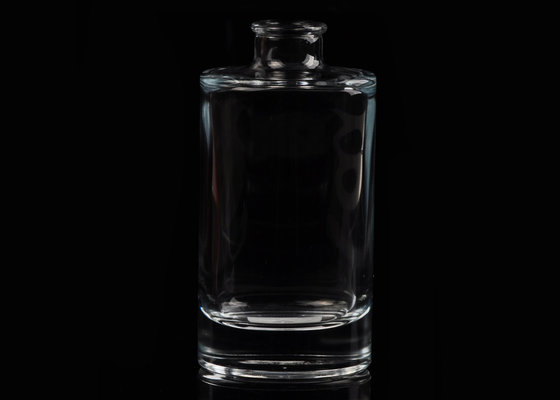 Empty Aroma Fragrance Glass Perfume Bottles Cork Sealing , Ellipse Cylinder