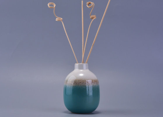 Luxury Ceramic Empty Diffuser Bottles Aromatherapy Home Oil Diffuser Transmutation Glazing Bottle