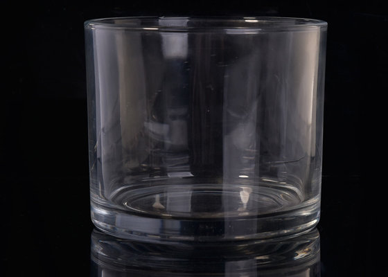 Party Big Crystal Clear Cylinder Glass Candle Holder Machine Press Craft