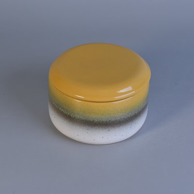 Wholesale New Arrival Home Decoration Ceramic Candle Jar With Lids