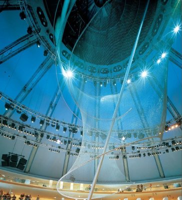 Stainless steel cable netting for ceiling decorations, uniquite,flexible and strong!