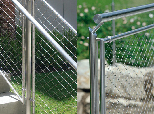 Stainless steel rope mesh,stair balustrade,bridge balustrade,balcony balustrad