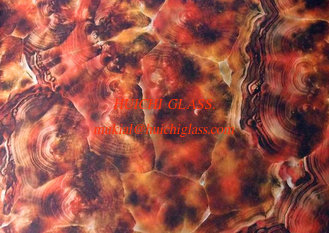 Decorative glass insertion for laminating glass(marble paper)