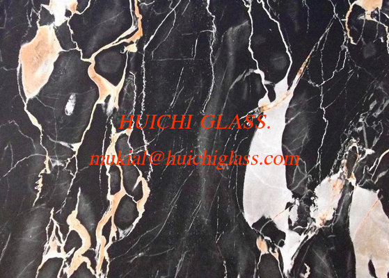 Decorative glass insertion for laminating glass(marble paper)