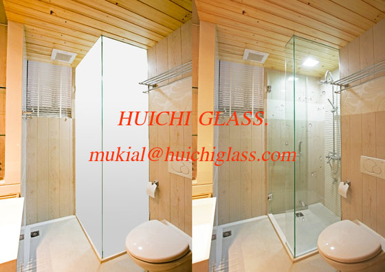 intelligent glass for shower door application