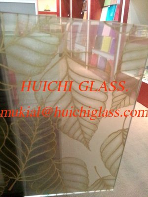 Special glass material insertion, laminated glass, safety glass for home decoration with 1.25m