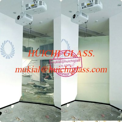 Intelligent glass, smart glass with low haze, high transparency  for door design