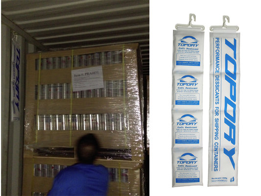 TOPDRY Calcium Chloride Container Desiccant For Machinery Anti Damaging Moisture