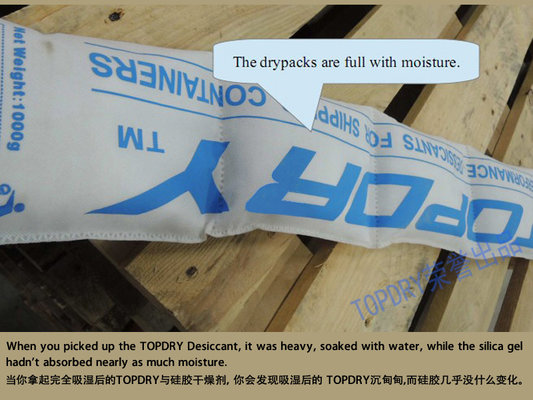 TOPDRY Moisture Absorbing Desiccant Bag Packed With Double Package Paper