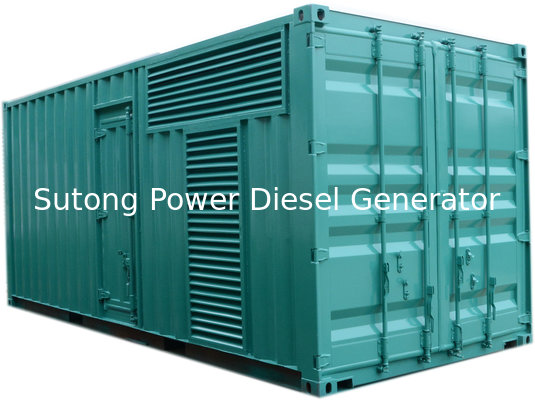 Container Silent Type 910kW / 1000kW Cummins Power Diesel Generator with Stamford Alternator Deepsea 7310 Controller supplier