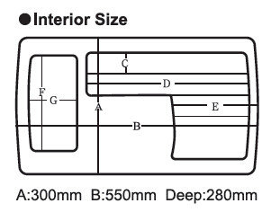 Pseudo-bait Box 550*300*300mm material PP/PC Model no. XYZ486