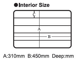Pseudo-bait Box 450*310*190mm material PP Model no. XYZ487