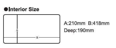 Pseudo-bait Box 420*225*195mm material PP Model no. XYZ429