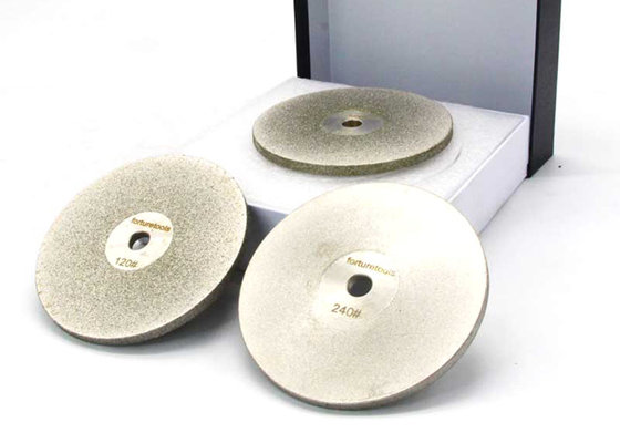 1A1 Wide Edge Electroplated Grinding Wheels , Gemstone Grinding Diamond Abrasive Wheels
