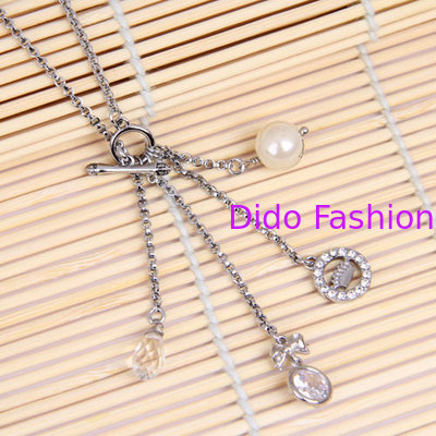 Fashion brand jewelry Juicy Couture pendant necklace with pearl women jewellery wholesale