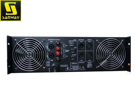 3U amplificador audio del PA del paso H de la clase 3, amplificador estéreo del PA para la difusión pública