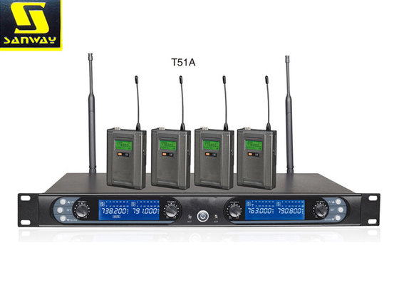 8845A Four Bodypack Professional Wireless Microphone For Singing / Tv Show