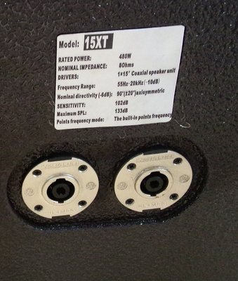 Bi - amped Sound Reinforcement Equipment , PA Audio Speakers For Gymnasium