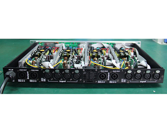 Lightweight 300 Watts 8 Channel Power Amplifier for Conference Room