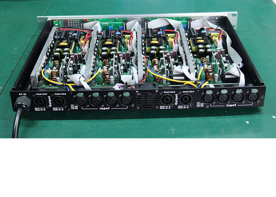 tensión del amplificador de potencia de 8CH Digitaces baja 200 vatios de mini amplificador interior de la iglesia