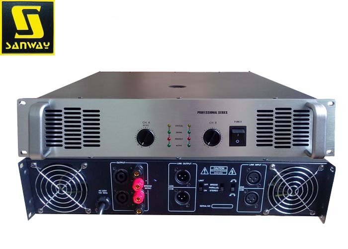 Canal de los amplificadores de potencia 2 del PA del conector de Xlr, amplificador de potencia de la clase H de los herzios 50-60