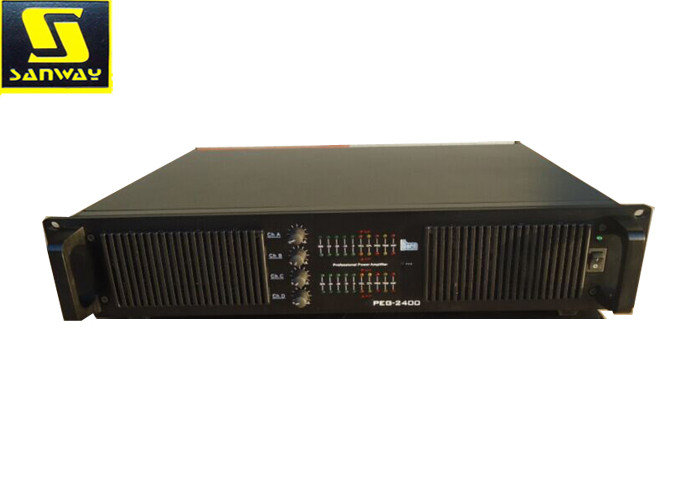 8 ohmios ennegrecen 4 el amplificador del mezclador del Karaoke del ch de la mezquita 4 de los amperios de poder del canal