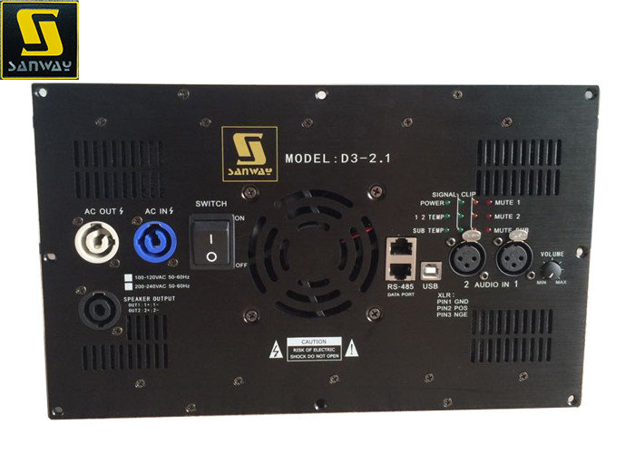 Amplificador de la placa estérea con DSP para el sistema de Home Theater de 2,1 canales