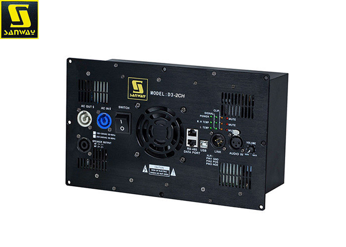 placa grande 220V/110V del poder del canal 2 de 1800W x de la clase D del módulo doble del amplificador