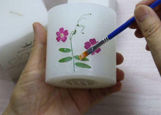 Teaching Specimens Pressed Flower Gifts Round Shape For Wedding Decoration