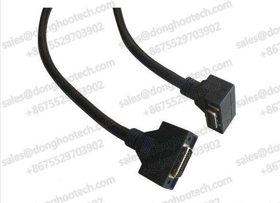 3 Meter MDR Male to MDR Male Straight Camera Link Cable Right Angle Up / Down 85Mhz