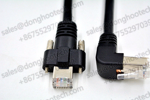 1million Times Bending Gigabit Ethernet Cable Cat 6 With Screw Locking For AOI Automated Optical Inspection Equipment